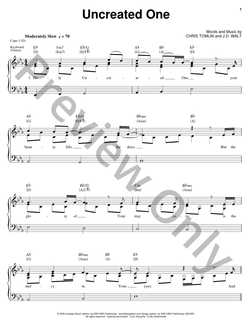 Uncreated One | J.W. Pepper