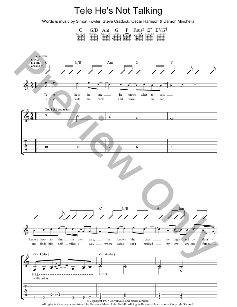 Tele He's Not Talking | J.W. Pepper