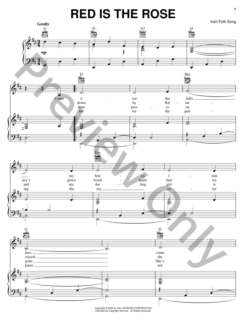 Red Is the Rose | J.W. Pepper