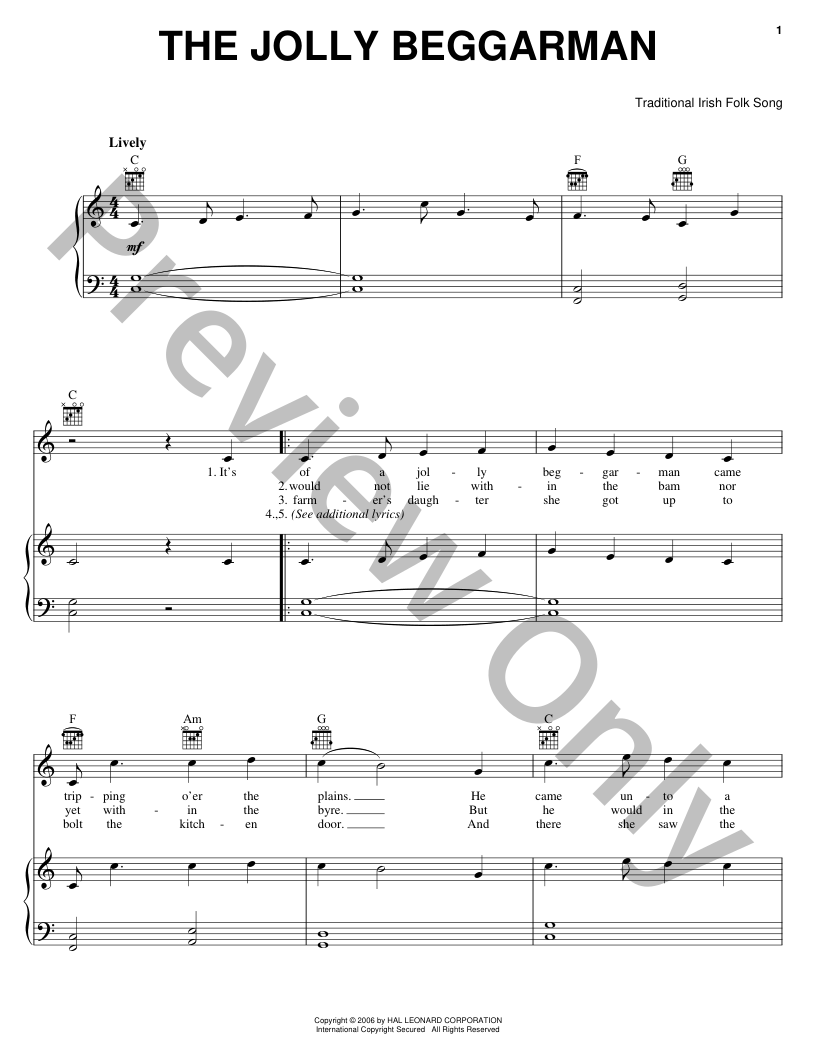 The Jolly Beggarman | J.W. Pepper