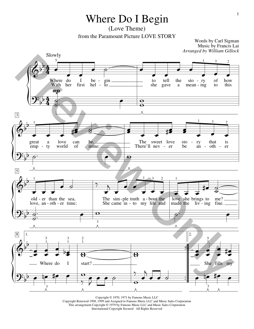 Where Do I Begin (Love Theme) | J.W. Pepper