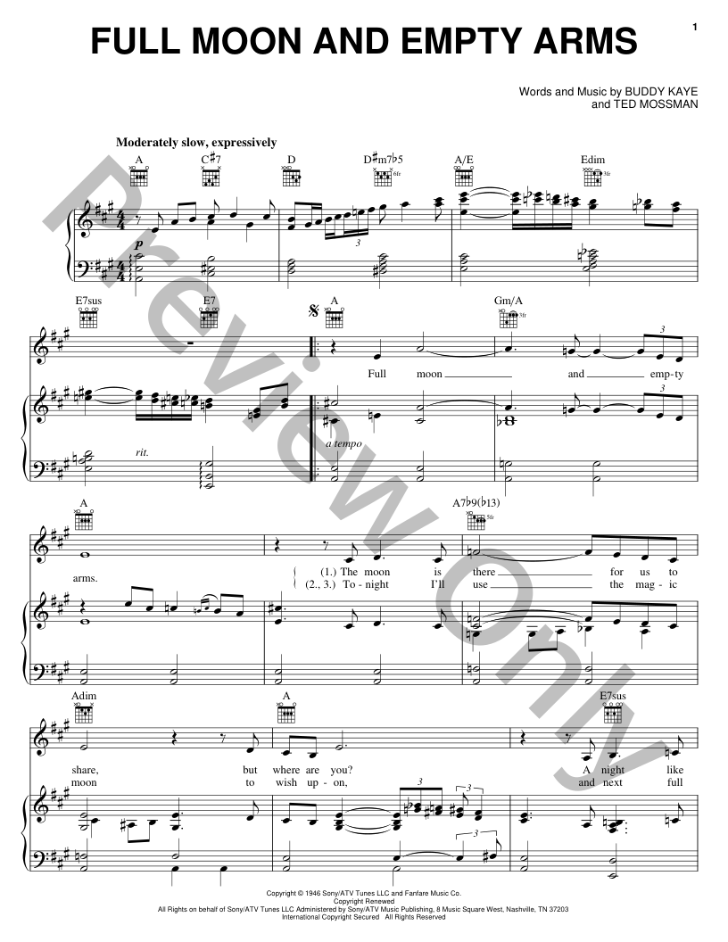 Full Moon and Empty Arms | J.W. Pepper