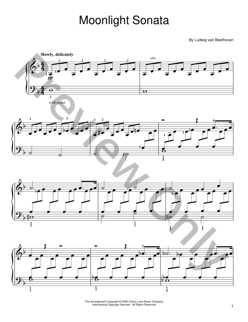 Moonlight Sonata | J.W. Pepper