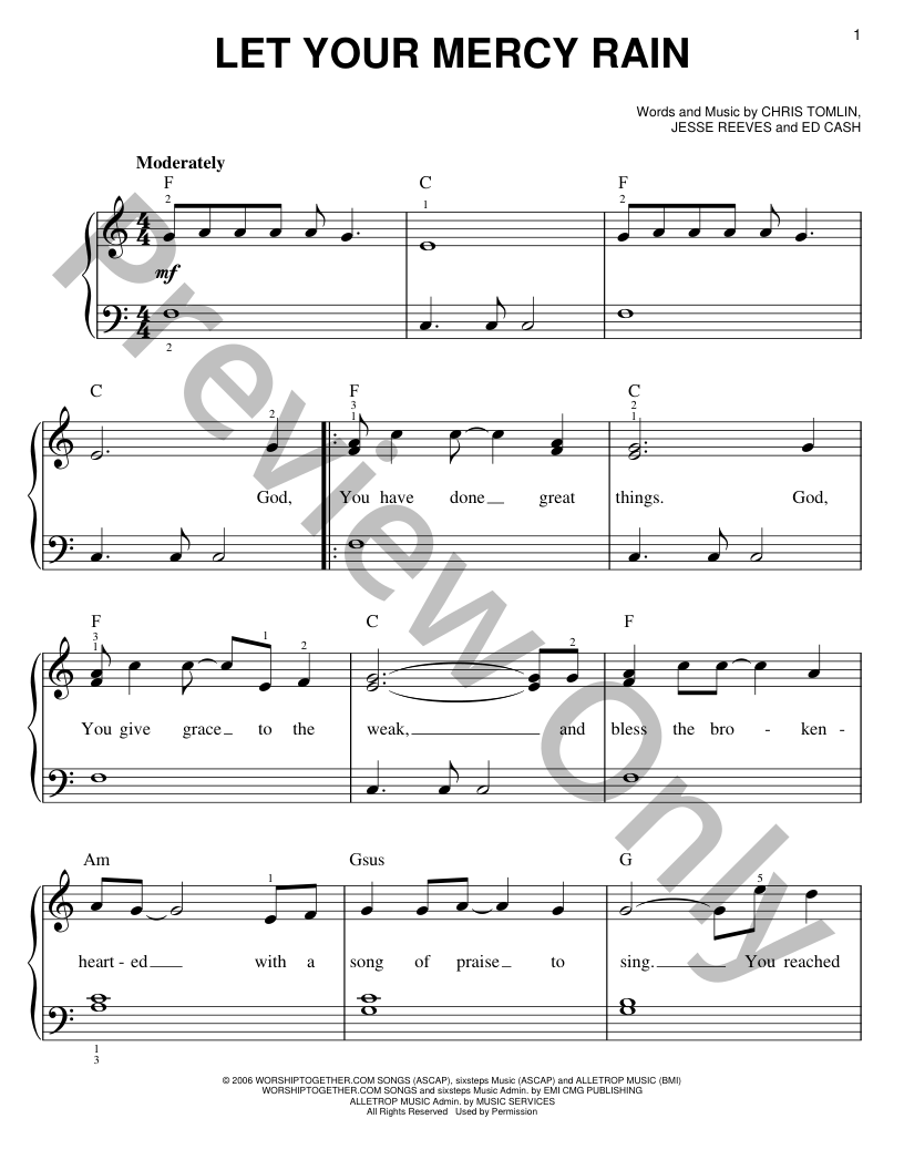 Let Your Mercy Rain | J.W. Pepper