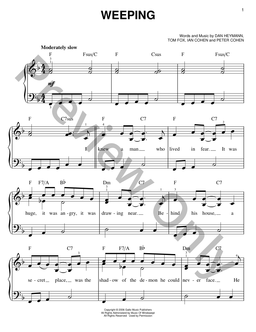 Weeping | J.W. Pepper