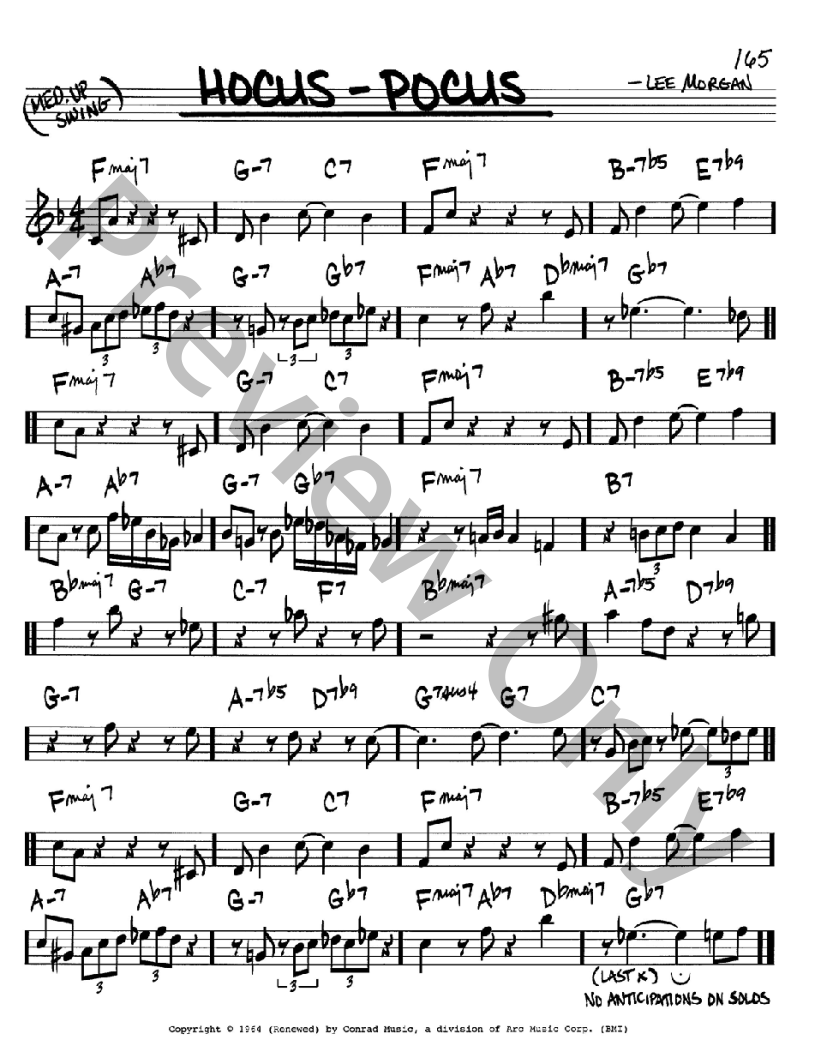 Hocus Pocus P/V/G Sheet Music | J.W. Pepper