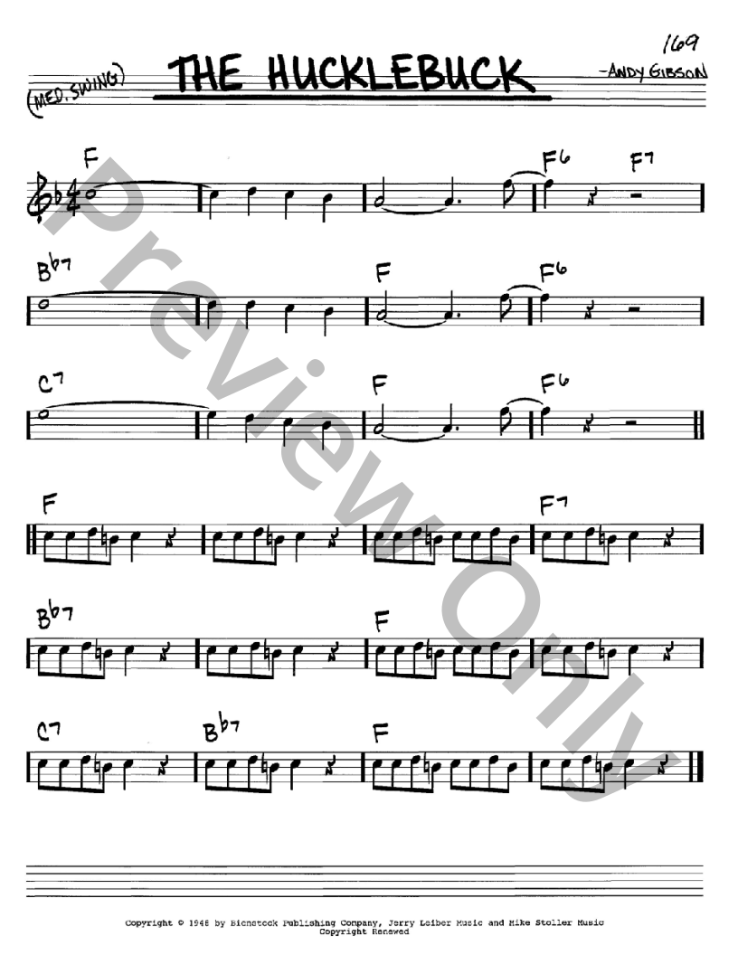 The Hucklebuck P/V/G Sheet Music | J.W. Pepper