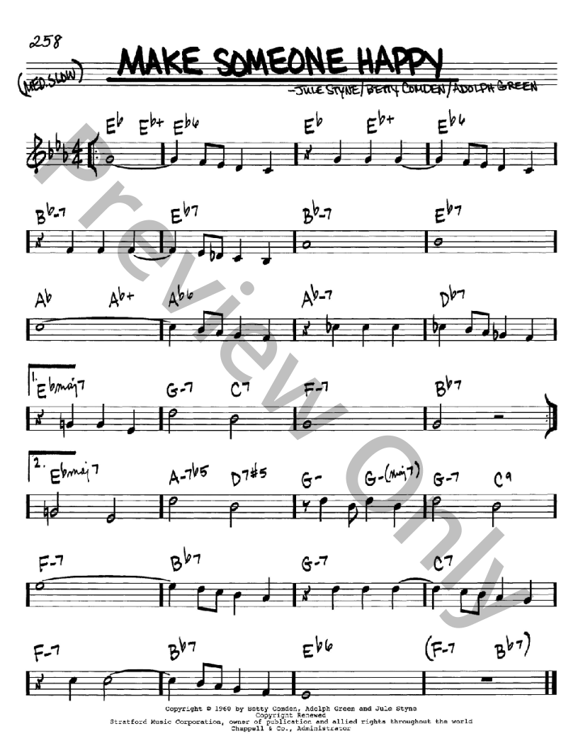 Make Someone Happy P/V/G Sheet Music | J.W. Pepper