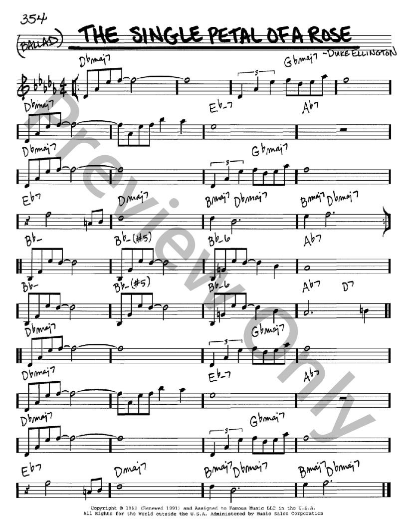 The Single Petal of a Rose | J.W. Pepper