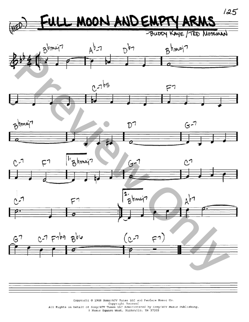 Full Moon and Empty Arms | J.W. Pepper