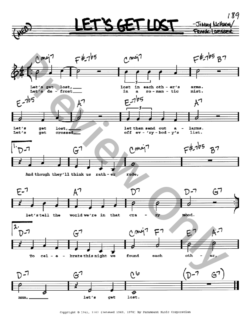 Let's Get Lost | J.W. Pepper