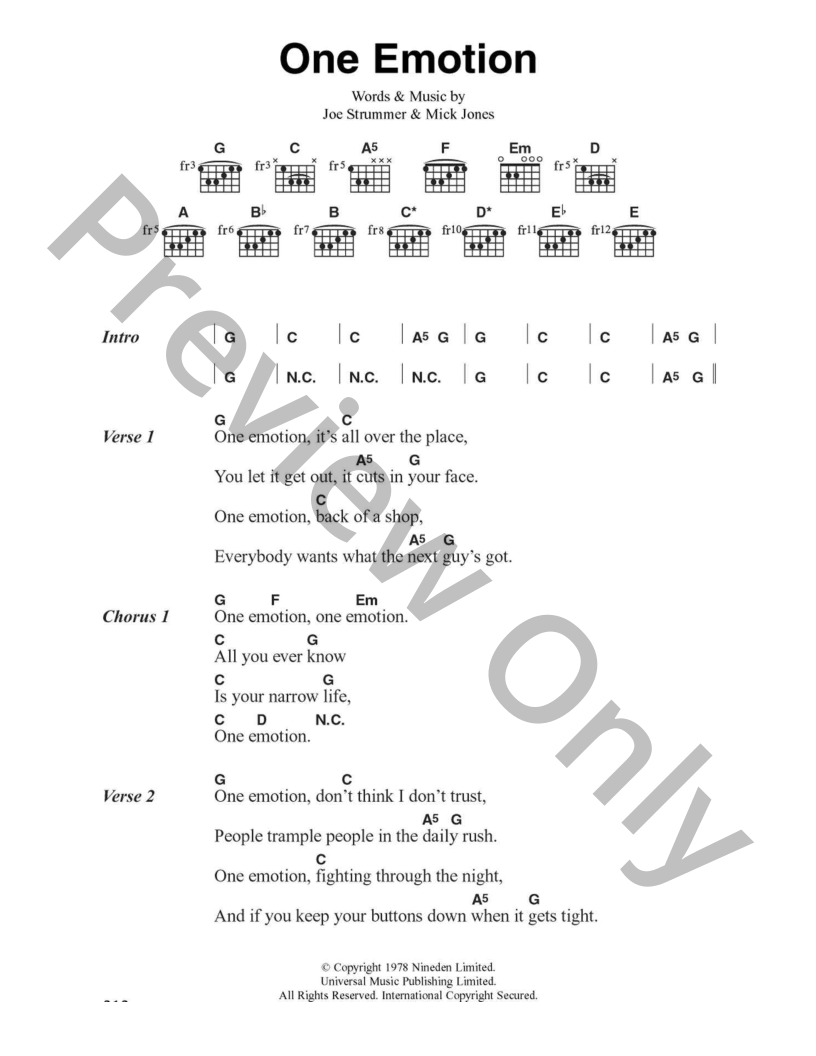 One Emotion | J.W. Pepper