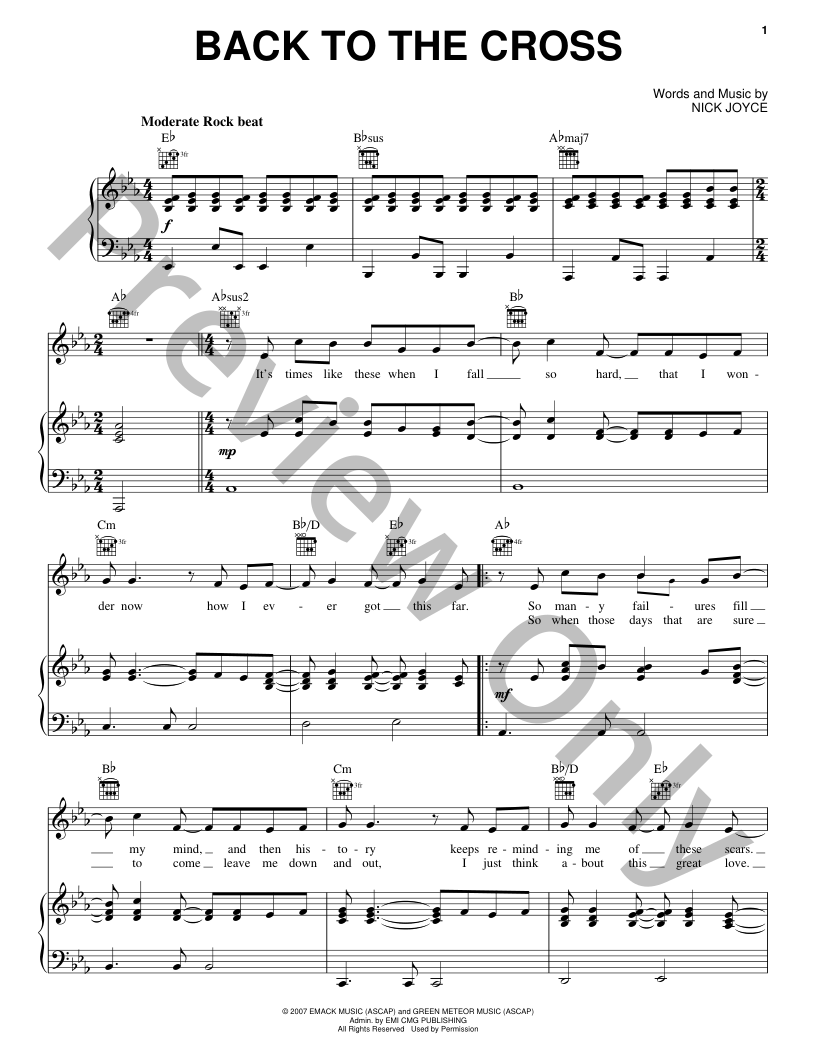 Back to the Cross | J.W. Pepper