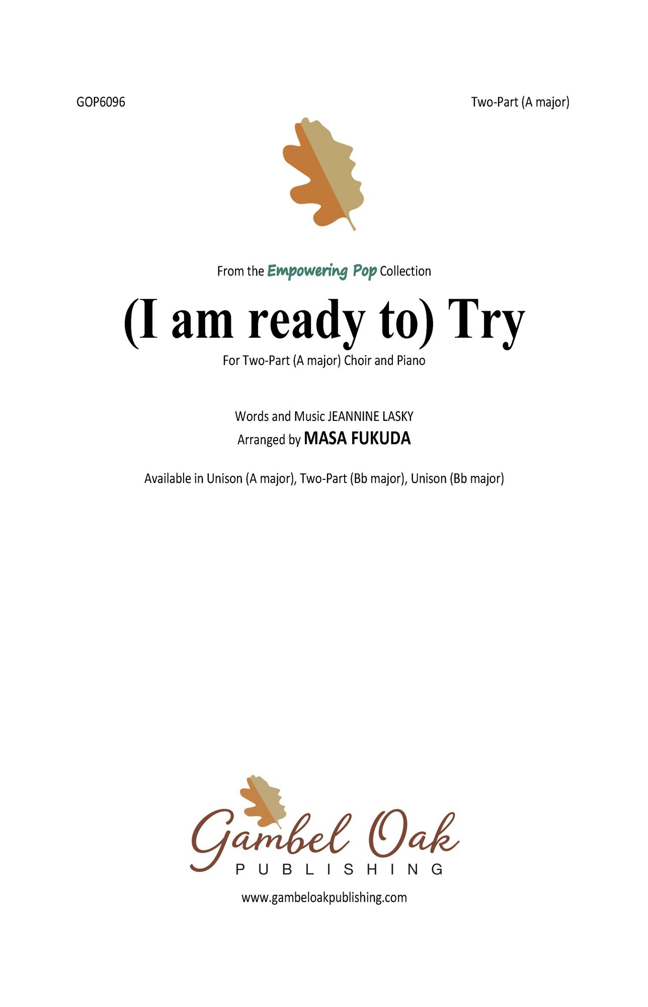 (I Am Ready to) Try | J.W. Pepper