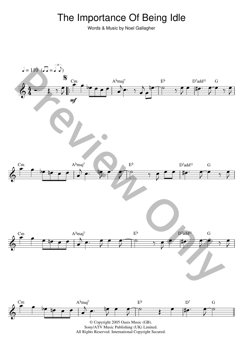 The Importance of Being Idle | J.W. Pepper