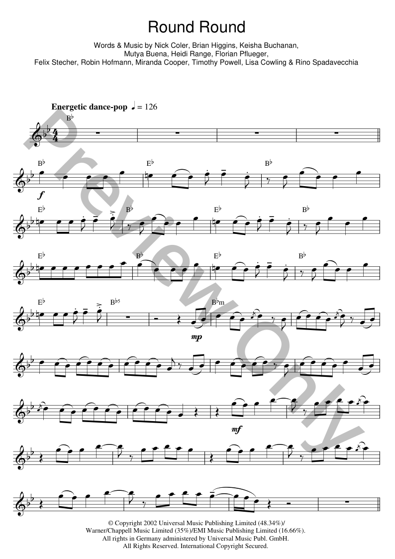 Round Round P/V/G Sheet Music | J.W. Pepper