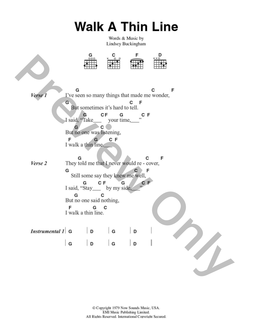Walk a Thin Line | J.W. Pepper