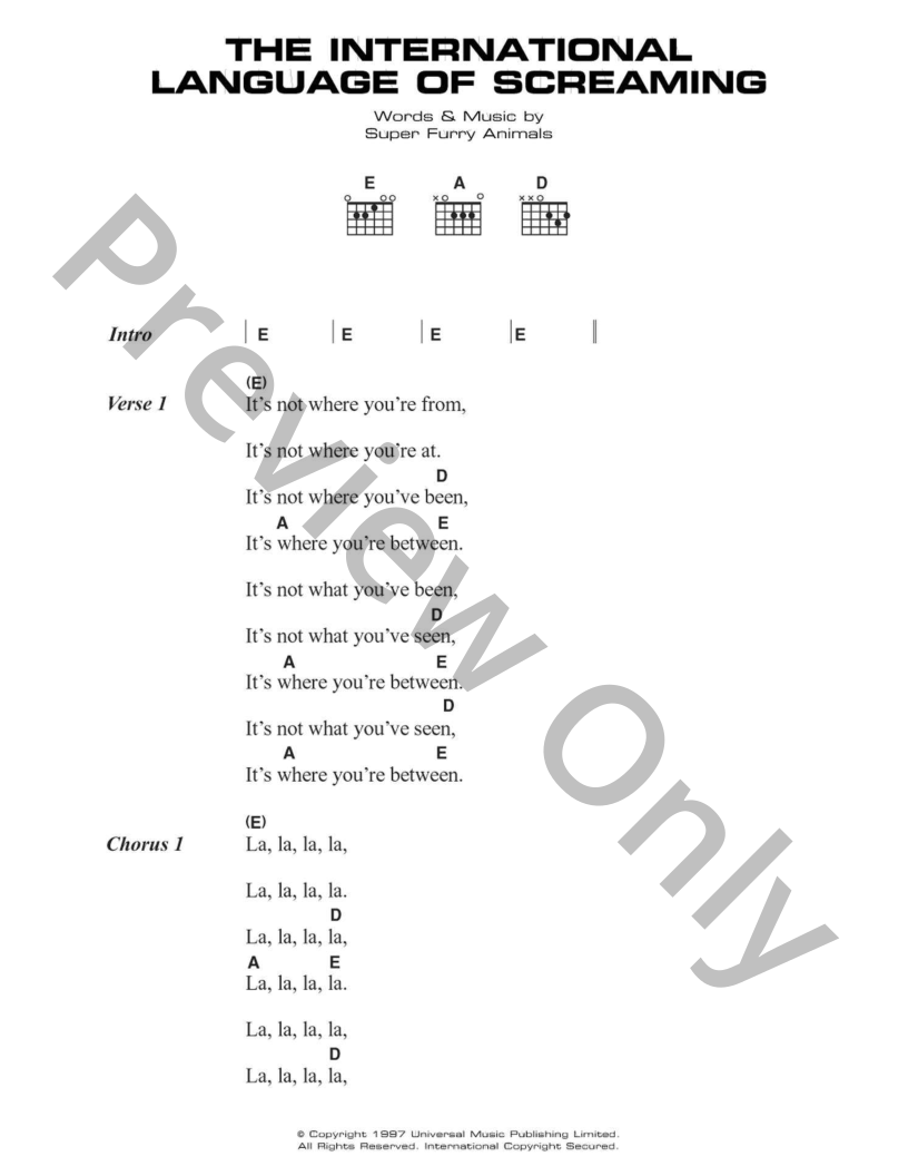 The International Language of Screaming | J.W. Pepper