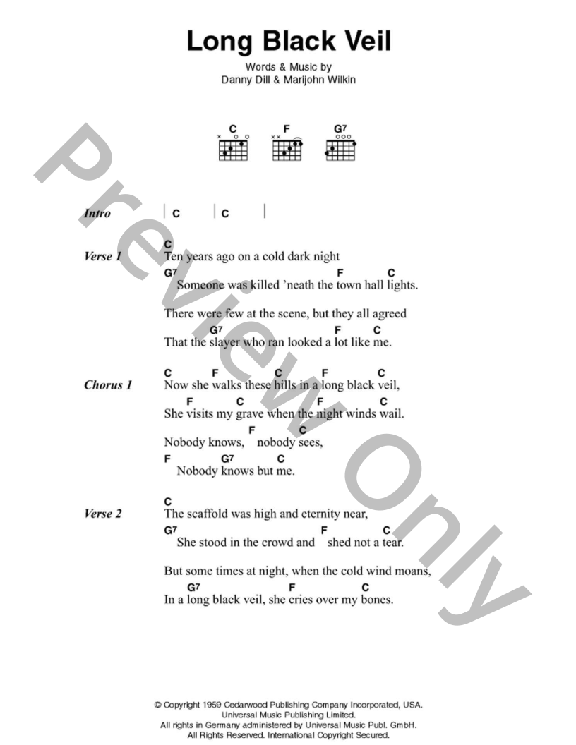 Long Black Veil | J.W. Pepper