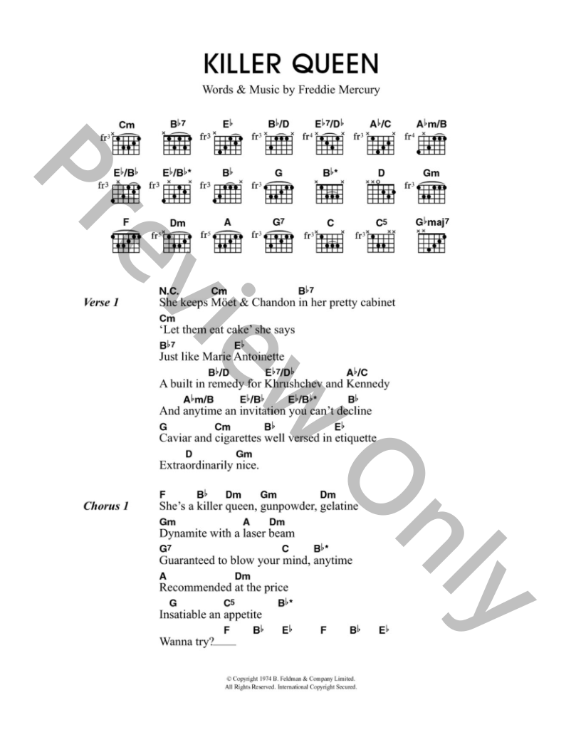 Killer Queen | J.W. Pepper