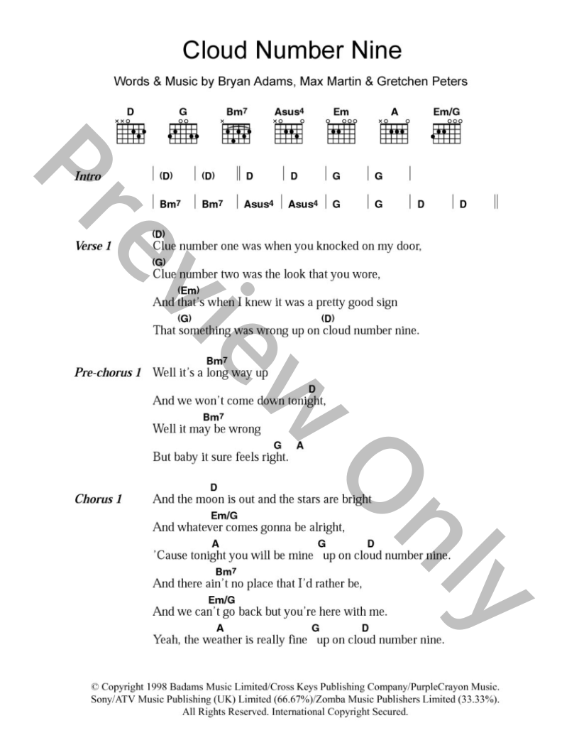 Cloud Number Nine | J.W. Pepper