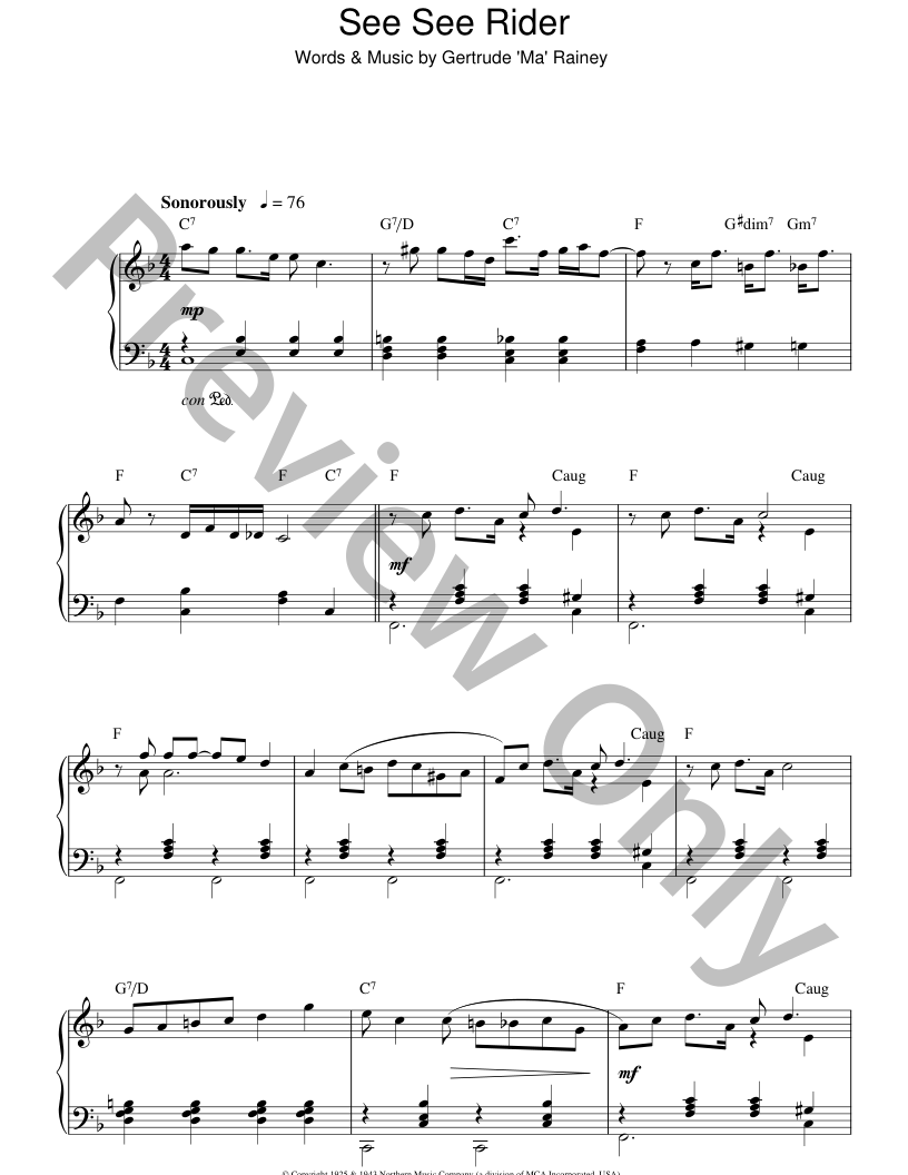 See See Rider | J.W. Pepper