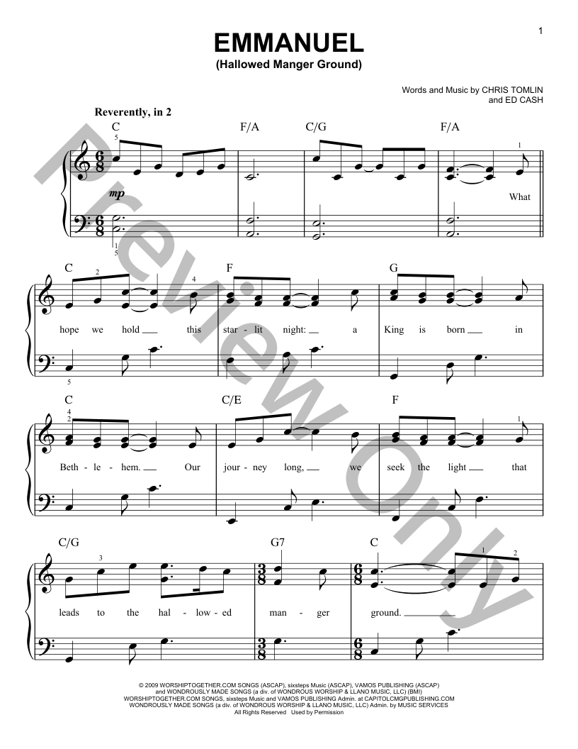 Emmanuel (Hallowed Manger Ground) | J.W. Pepper