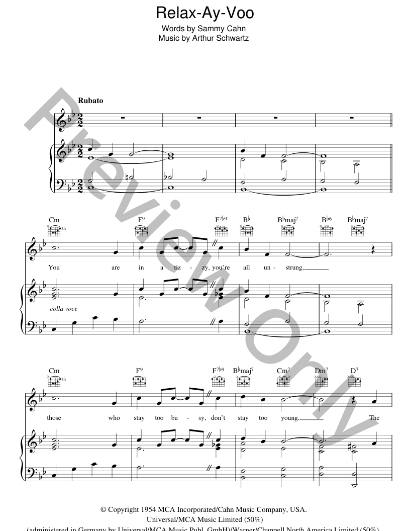 Relax Ay Voo | J.W. Pepper