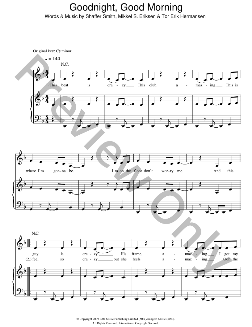 Good Night Good Morning | J.W. Pepper