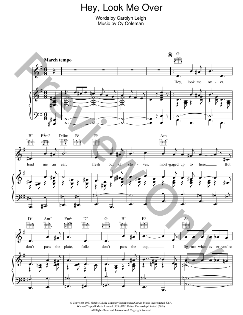 Hey, Look Me over | J.W. Pepper