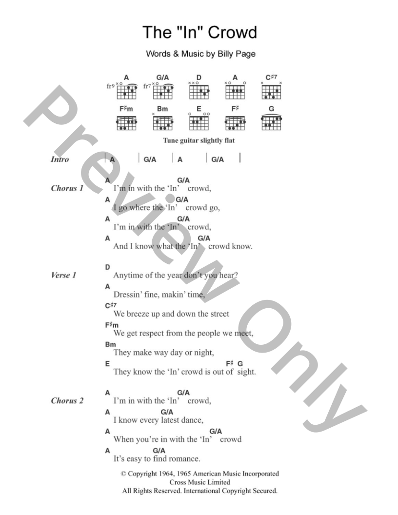 The in Crowd | J.W. Pepper