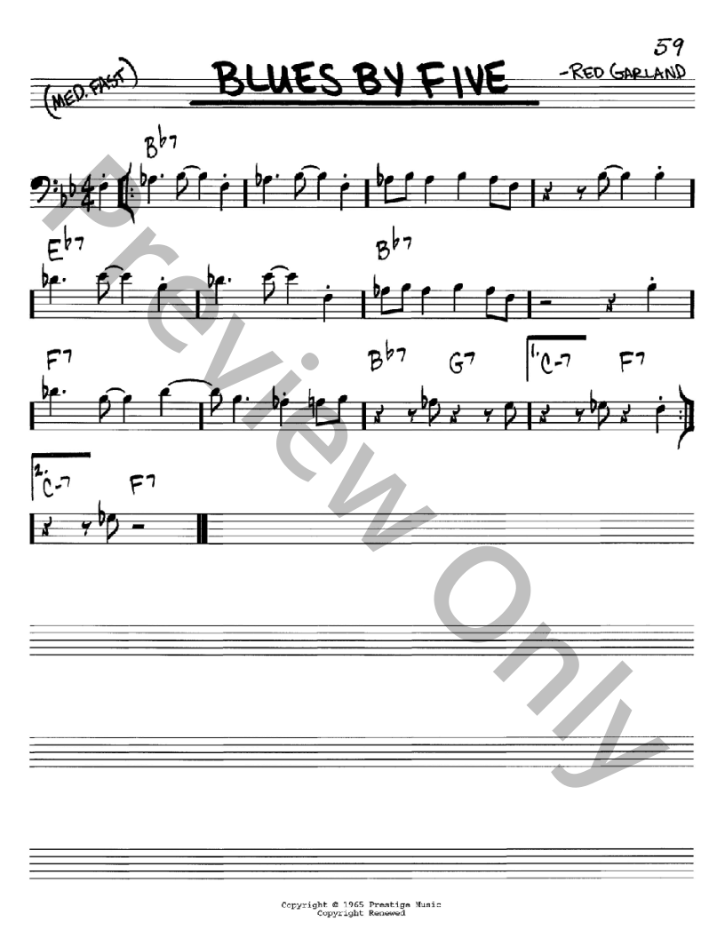 Blues by Five | J.W. Pepper