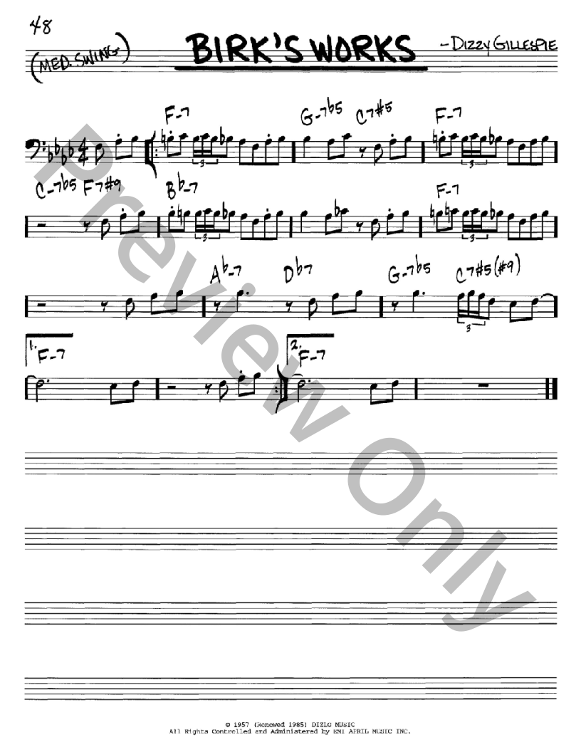 Birk's Works P/V/G Sheet Music | J.W. Pepper