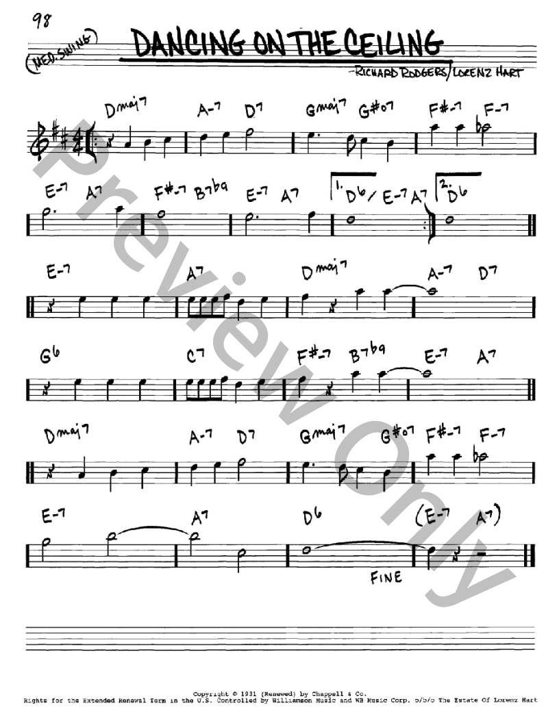 Dancing on the Ceiling | J.W. Pepper