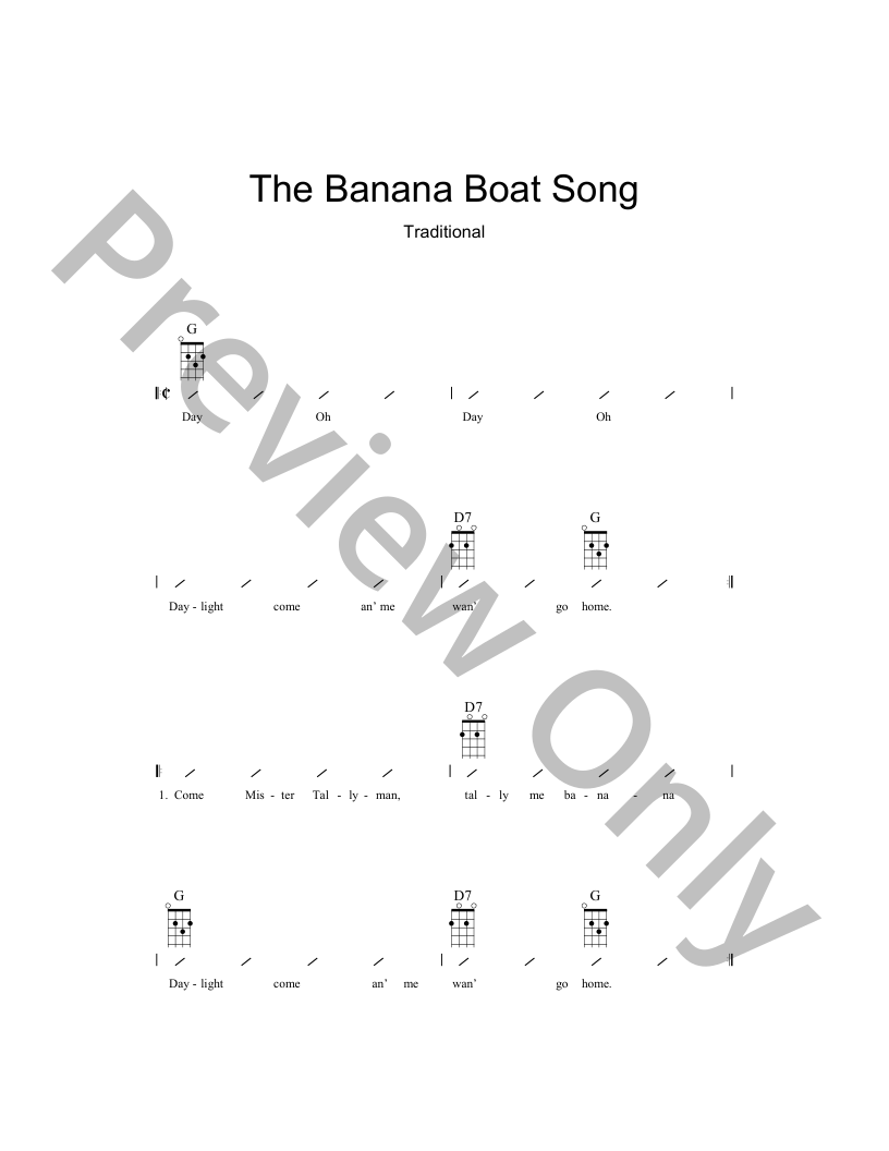 The Banana Boat Song (Day O) | J.W. Pepper