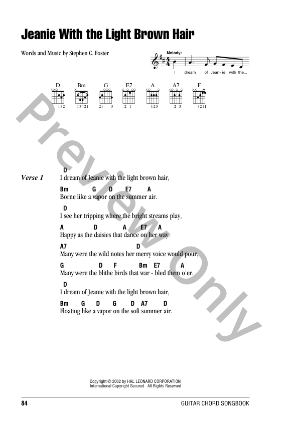 Jeanie with the Light Brown Hair | J.W. Pepper