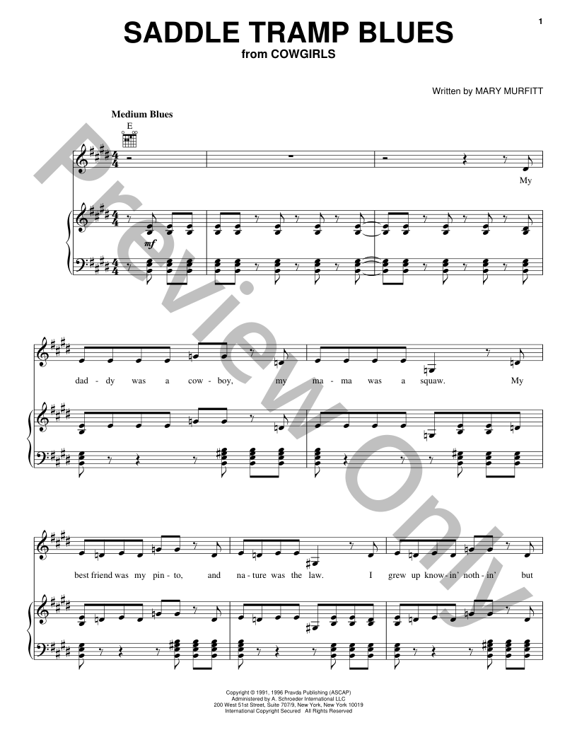 Saddle Tramp Blues | J.W. Pepper