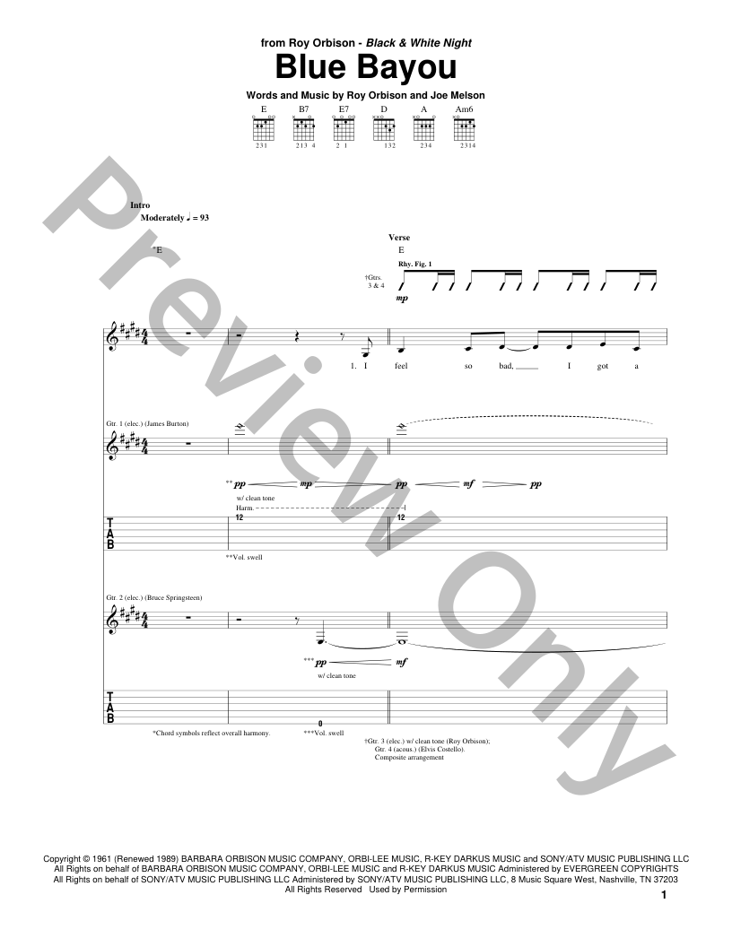 Blue Bayou | J.W. Pepper