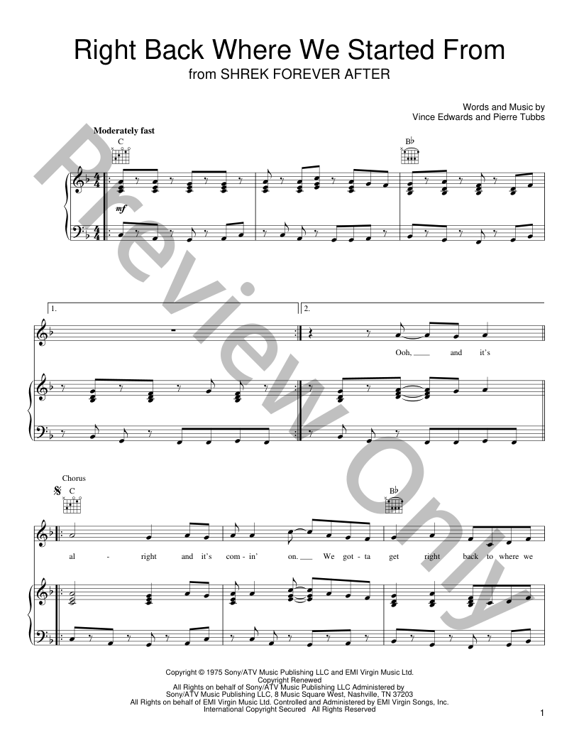 Right Back Where We Started from | J.W. Pepper