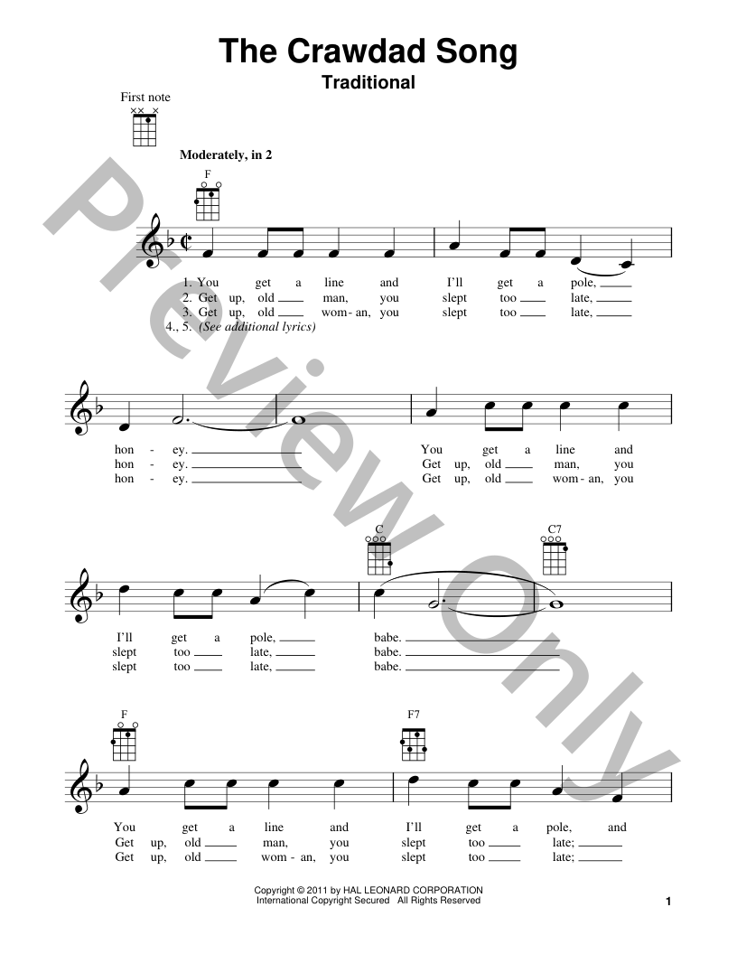 The Crawdad Song | J.W. Pepper