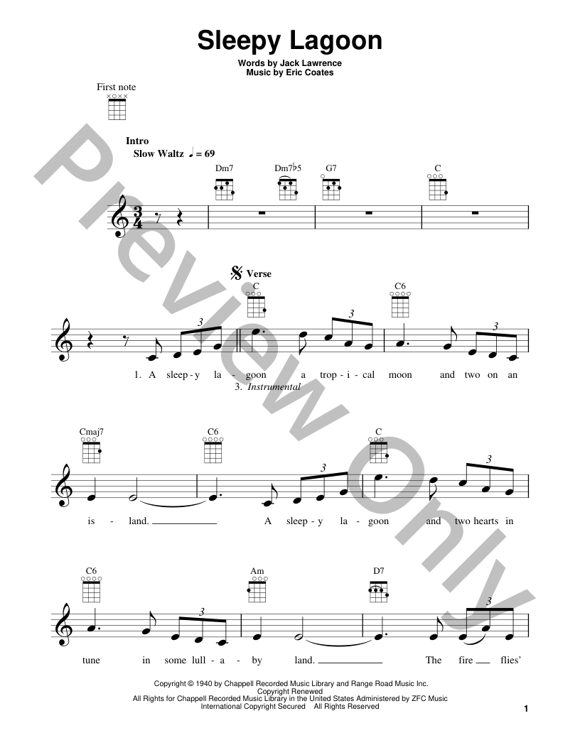 Sleepy Lagoon | J.W. Pepper