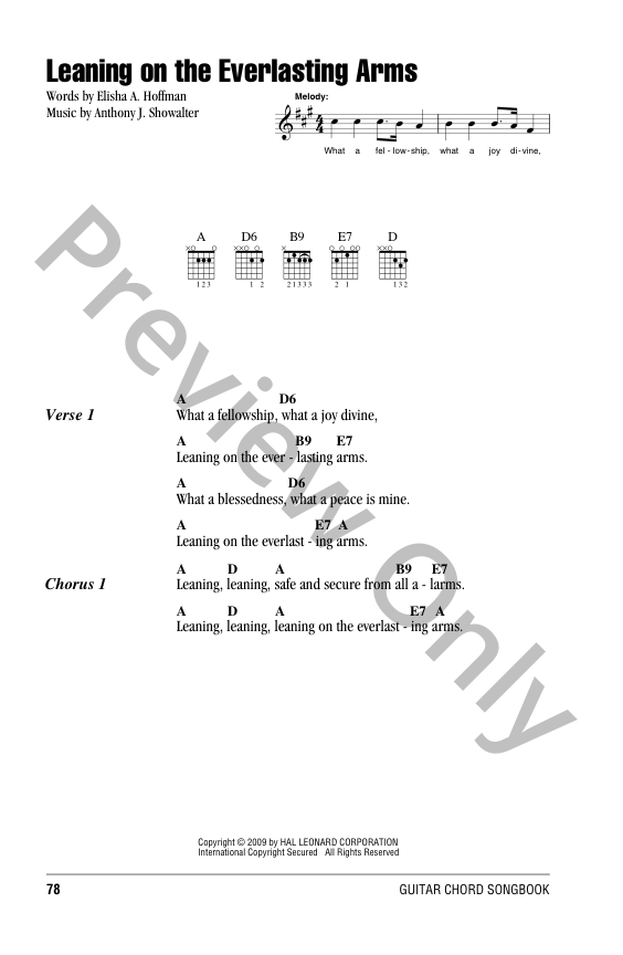 Leaning on the Everlasting Arms | J.W. Pepper