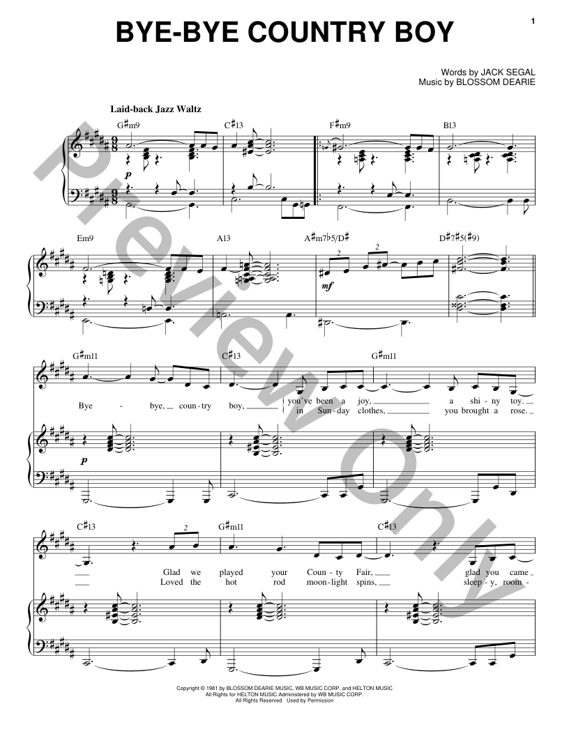 Bye Bye Country Boy | J.W. Pepper