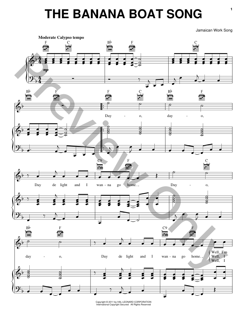 The Banana Boat Song (Day O) | J.W. Pepper