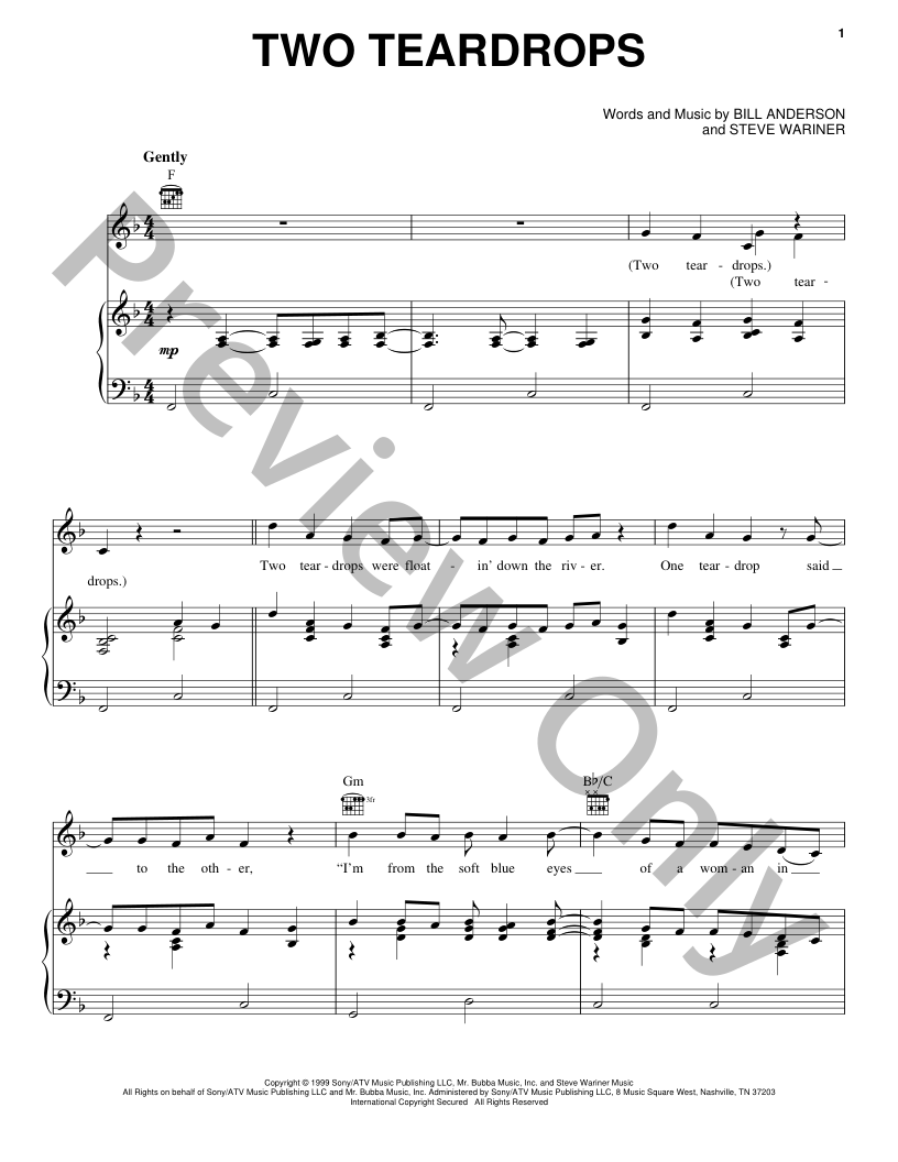 Two Teardrops | J.W. Pepper