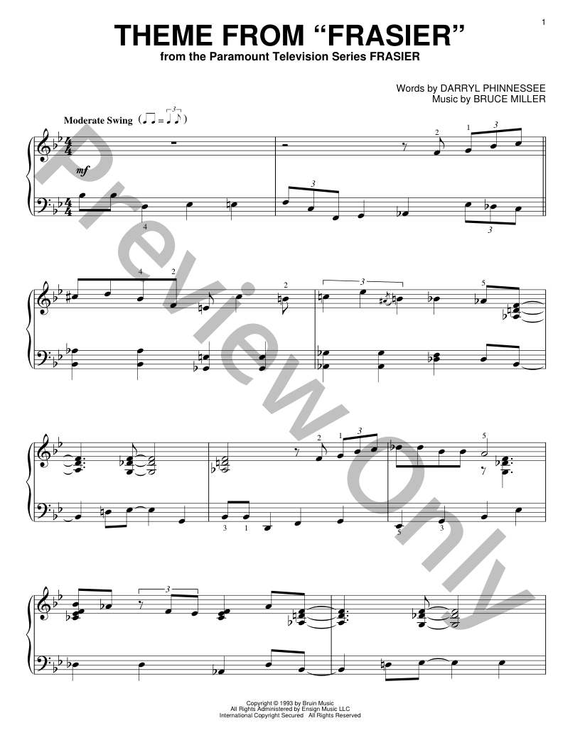 Theme from Frasier | J.W. Pepper