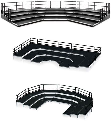 StageTek Riser Set - Arc Configuration | J.W. Pepper