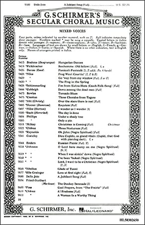 A Jubilant Song Choral Sheet Music | J.W. Pepper