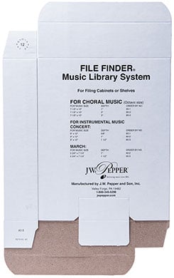 Music Filing Boxes: Instrumental Size | J.W. Pepper