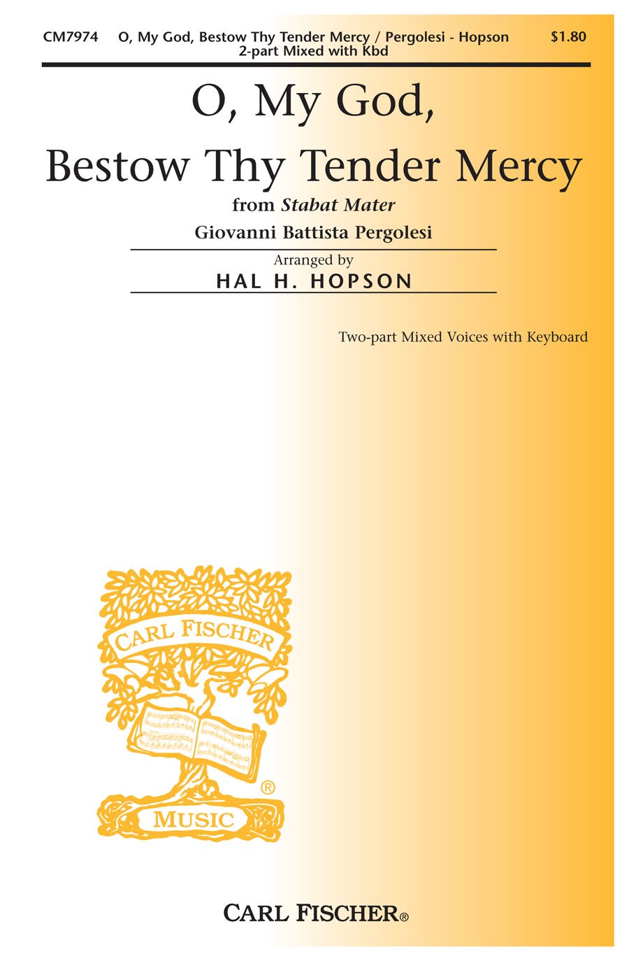 O My God Bestow Thy Tender Mercy | J.W. Pepper